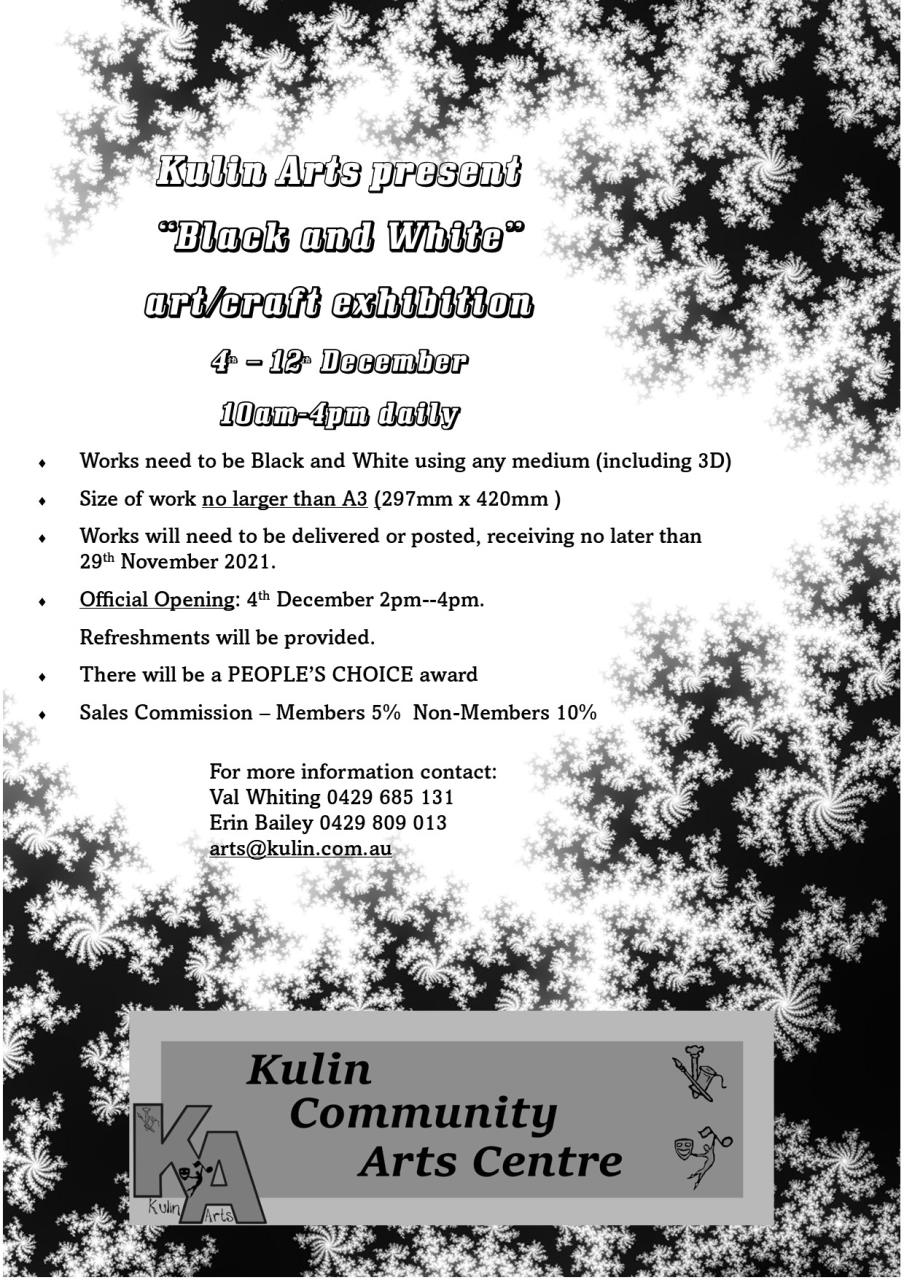 The "Black and White" Arts & Crafts Exhibition » Visit Kulin